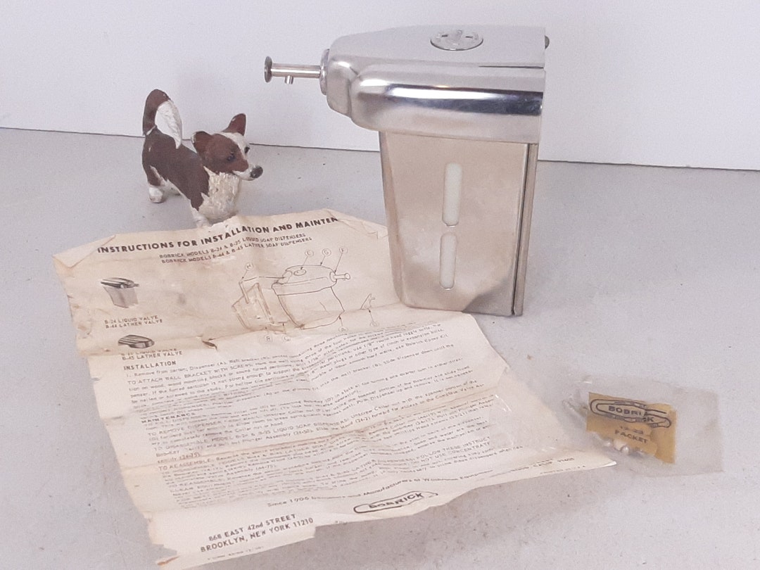 Vintage Unused Bobrick Soap Dispenser With Tool and Screws, Model B-25 ...