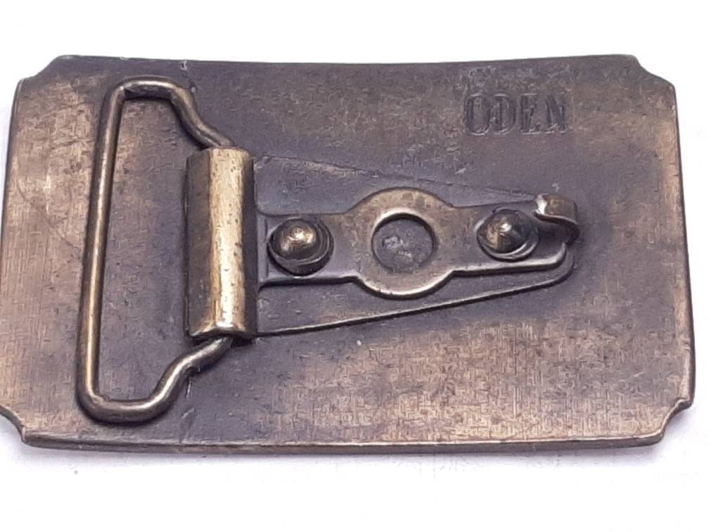 Vintage Alcatraz Penitentiary Belt Buckle by Oden, Solid Brass, Broken ...