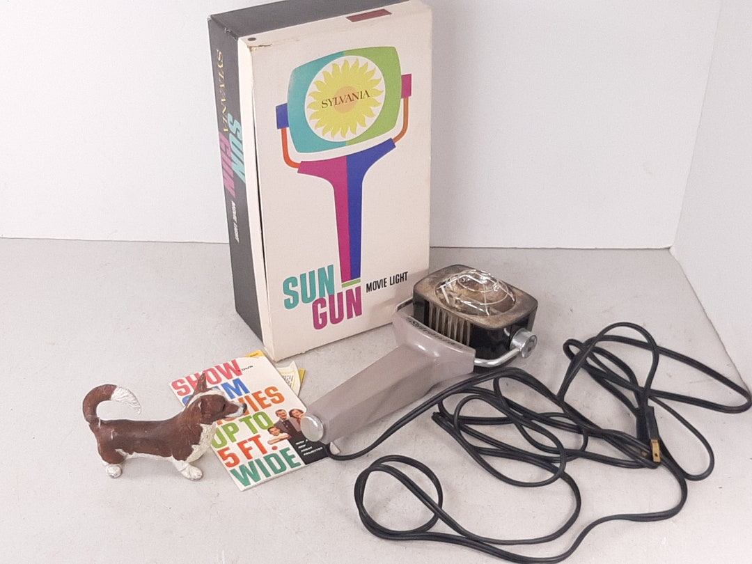 Vintage Sylvania Sun Gun Movie Light SG-1 With Box, 12' Cord, Works ...