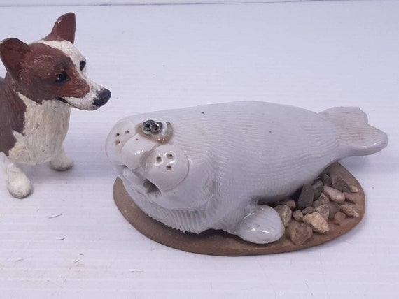 Vintage Handmade Whimsical Walrus 6 Long Glazed Clay | Etsy