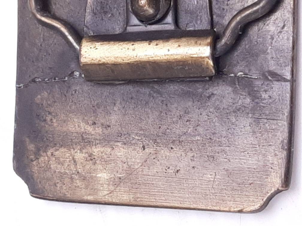 Vintage Alcatraz Penitentiary Belt Buckle by Oden, Solid Brass, Broken ...