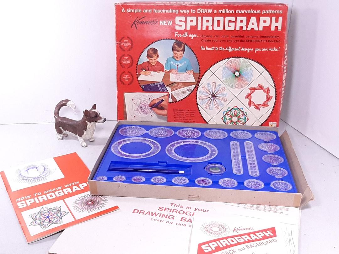 Vintage 1967 Spirograph in Box With Instructions, Drawing Mat and Paper ...