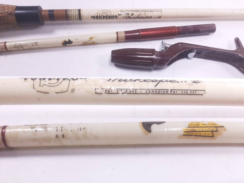 Pair of Vintage Shakespeare Wonder Rod Fishing Rods 6' & - Etsy