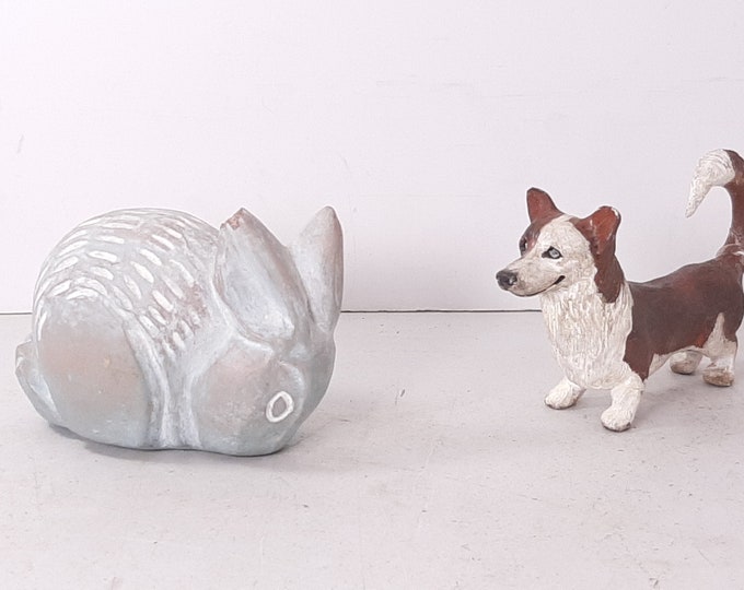 Vintage 1982 Isabel Bloom and John Bloom Rabbit Sculpture, Chip in Ears ...