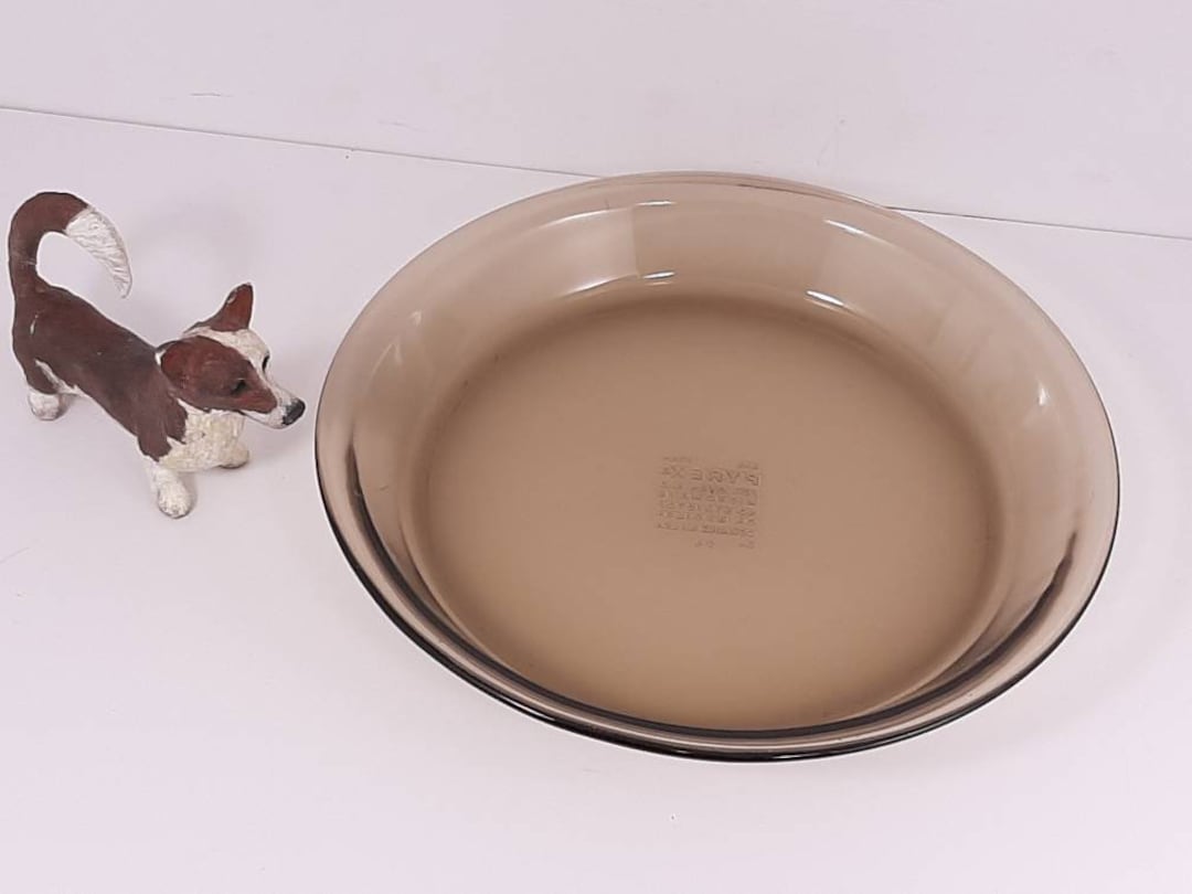 Vintage Pyrex Corning Brown Glass 9" Pie Plate, Pyrex 209 Pie Plate ...