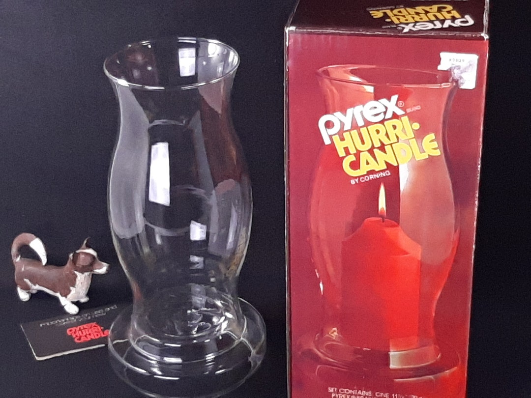 Vintage Pyrex Hurri-candle With Original Box, 11.5" Tall, 4.75" Diam ...