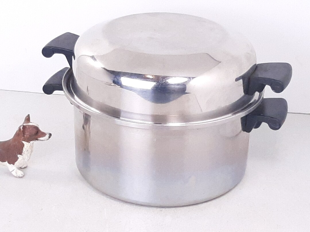 Vintage Wonder Ware Manganese 18-8 3-ply Stainless Steel 6qt Stockpot ...