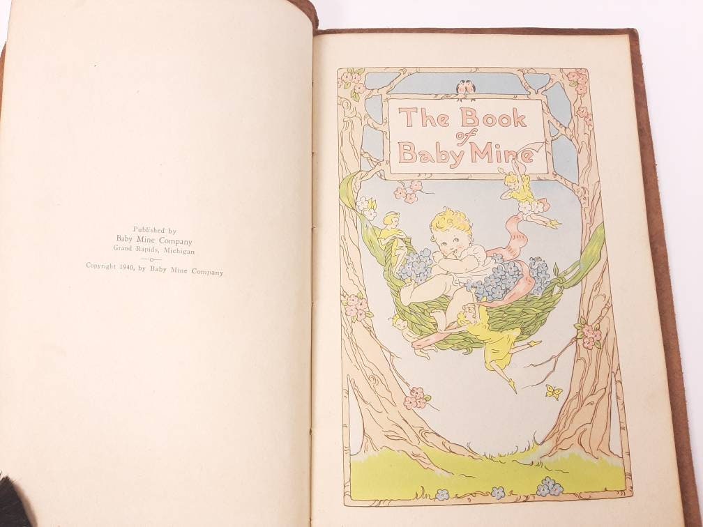 Vintage 1940 the Book of Baby Mine Unused Intact With Light | Etsy