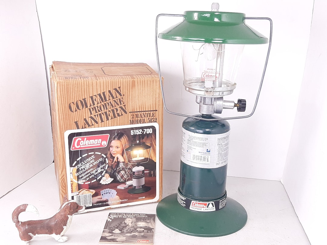 Vintage 1984 Coleman Double Mantle Propane Lantern Model 5152 700, Box & Instructions, Working ...