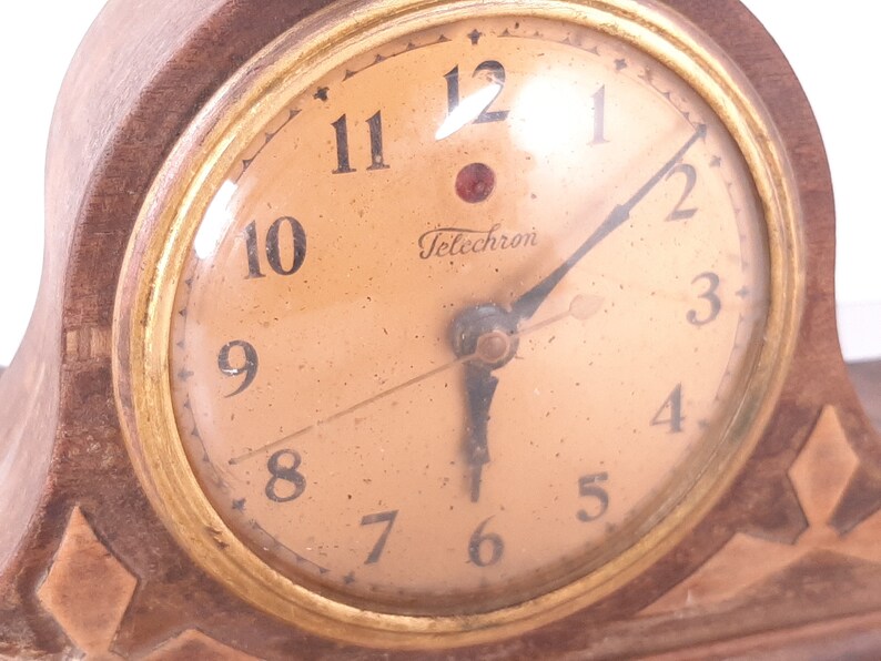 Vintage Warren Telechron Mantel Clock 336, 13", 5.25"h, 3"d, Works ...