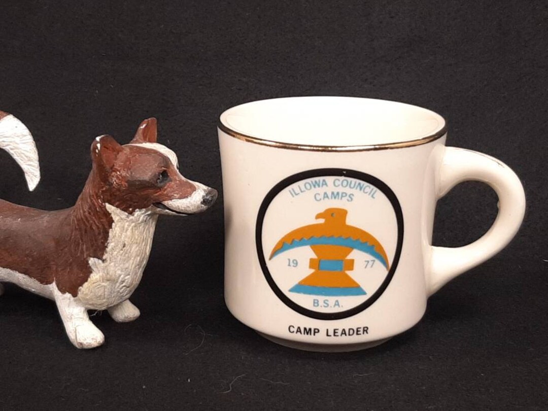 Vintage 1977 Illowa Council Camps Boyscout Coffee Mug, 1977 B.S.A. Camp ...