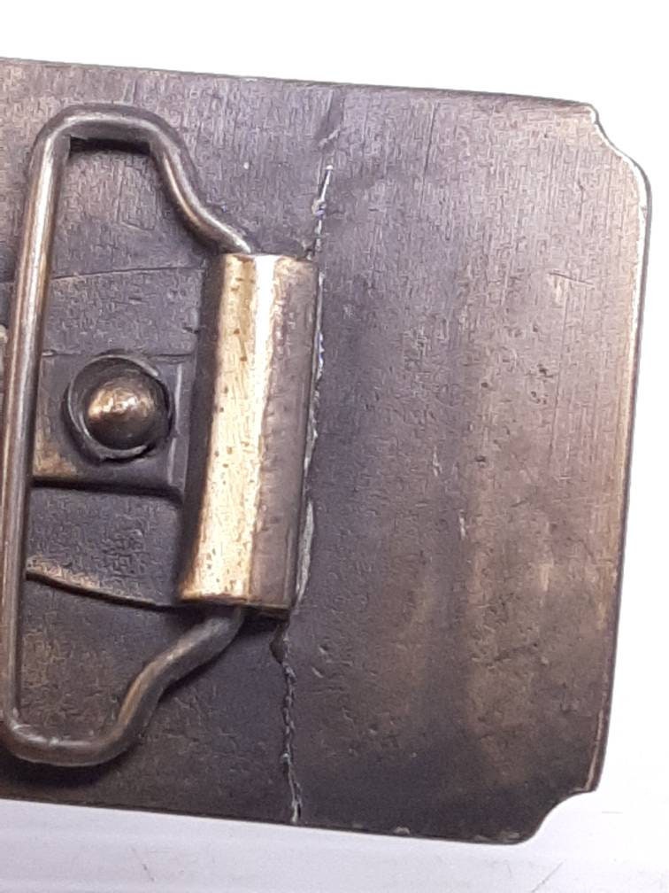 Vintage Alcatraz Penitentiary Belt Buckle by Oden, Solid Brass, Broken ...