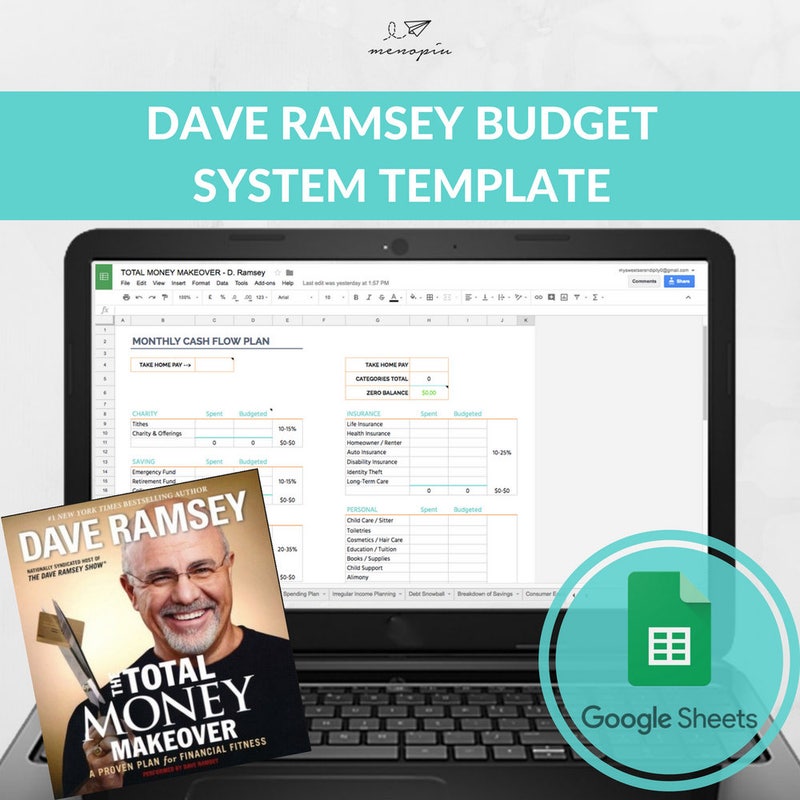Budget Sheet Dave Ramsey - Etsy