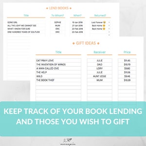 Book Collection Template, Books to Read Excel Template, Book Tracker ...