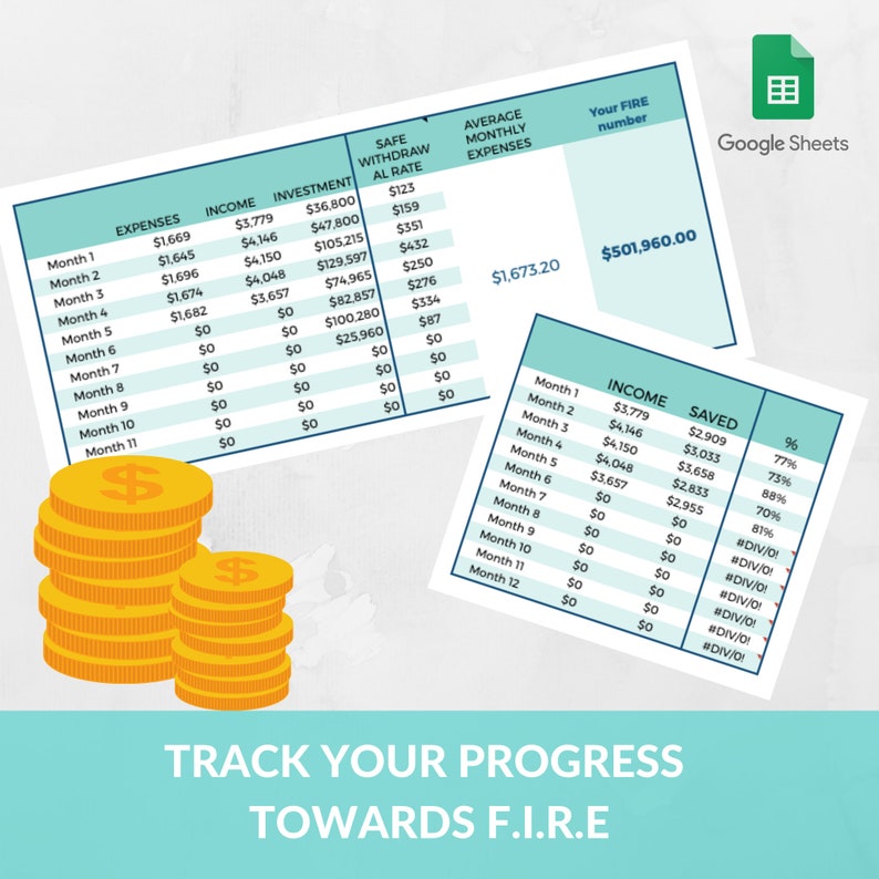 Financial Independence Spreadsheet - Financial Freedom Calculator ...