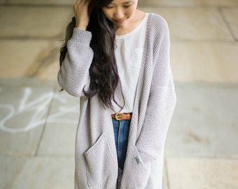Downtown Cardigan Knit Pattern | Etsy