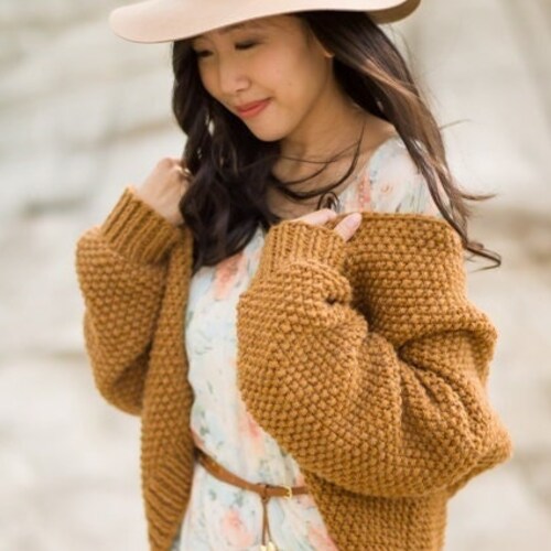 Dotty Cardigan Knit Pattern - Etsy