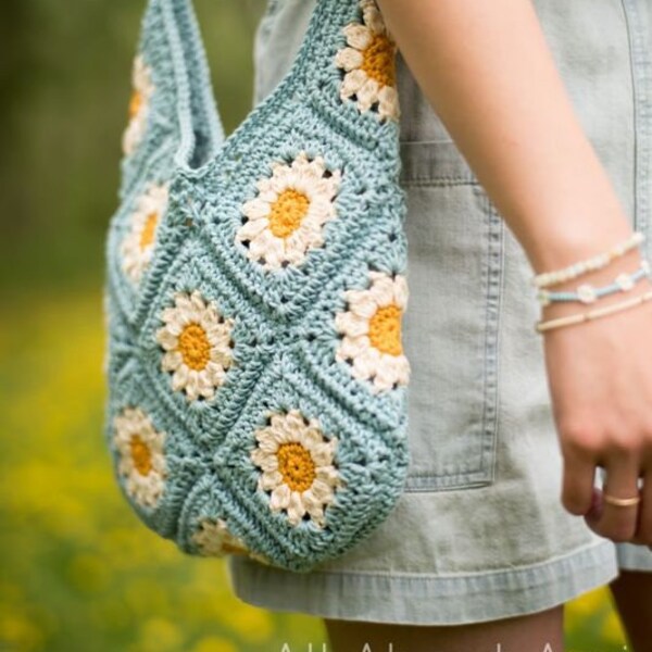 Crochet Granny Square Crop Top Pattern Tutorial Made To Etsy Canada