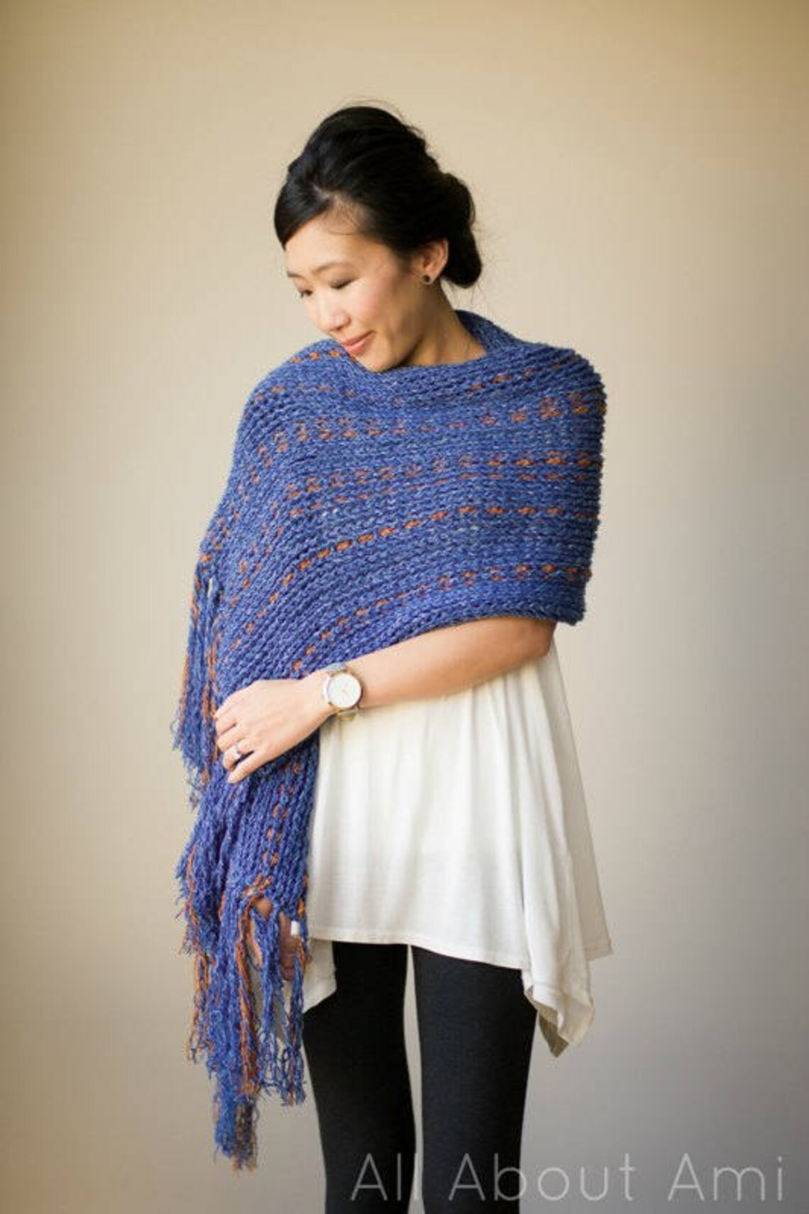 Two-tone Scarf Wrap Crochet Pattern | Etsy