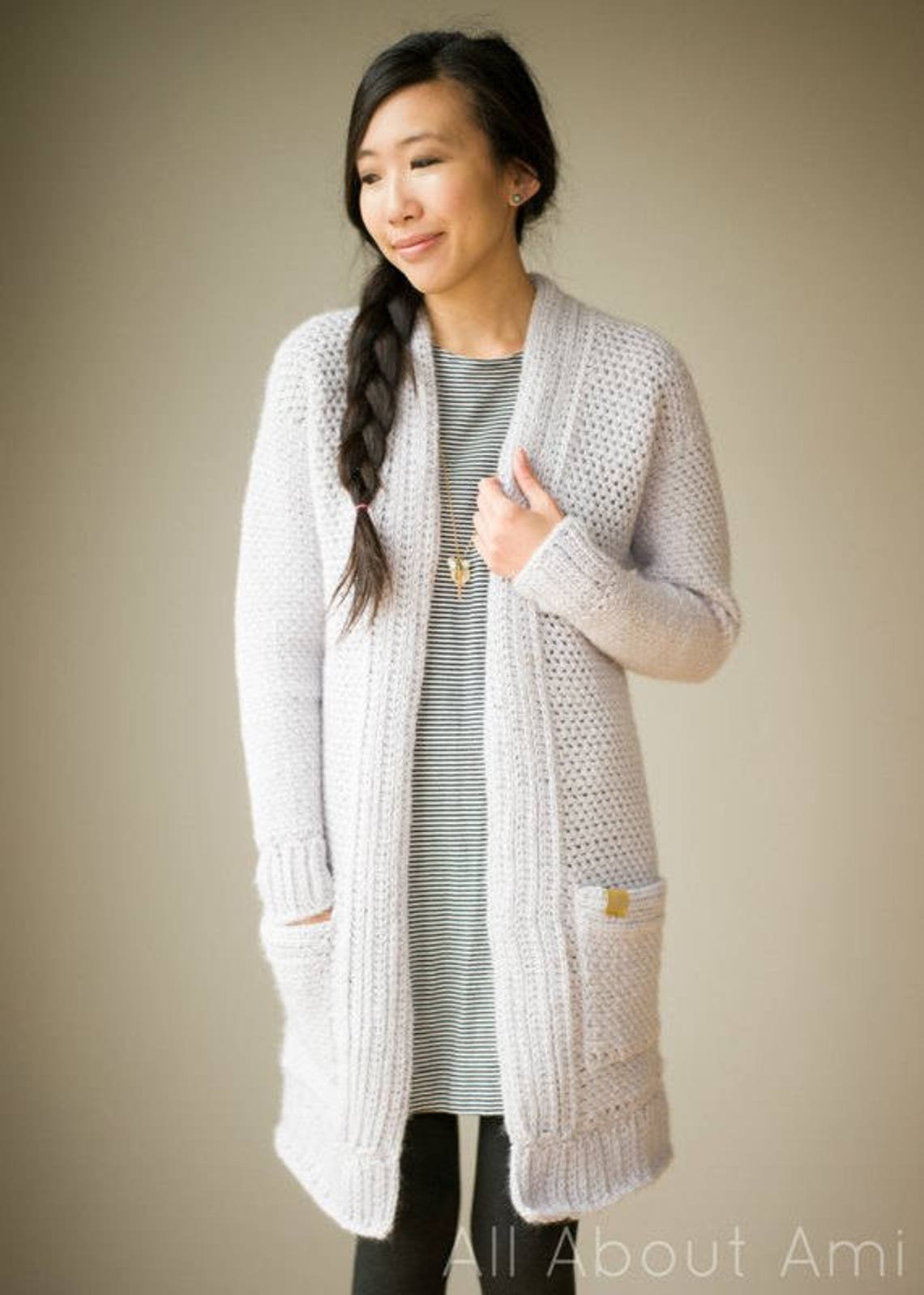 Granite Cardigan Crochet Pattern - Etsy Canada