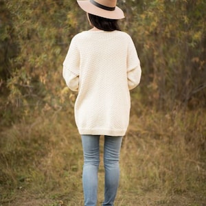 Light Dotty Cardigan Knit Pattern - Etsy Canada