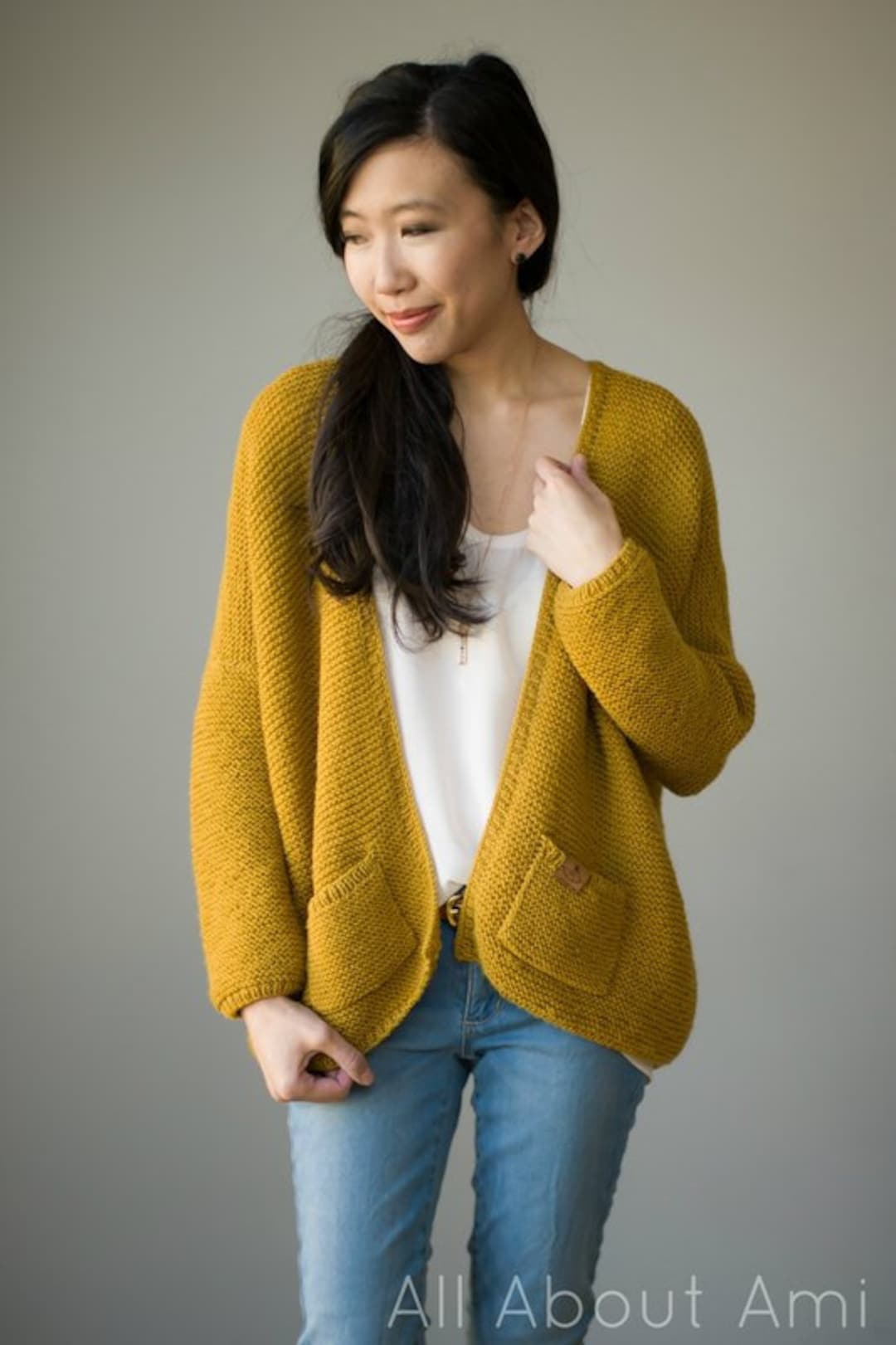 The Midtown Cardigan Knit Pattern - Etsy