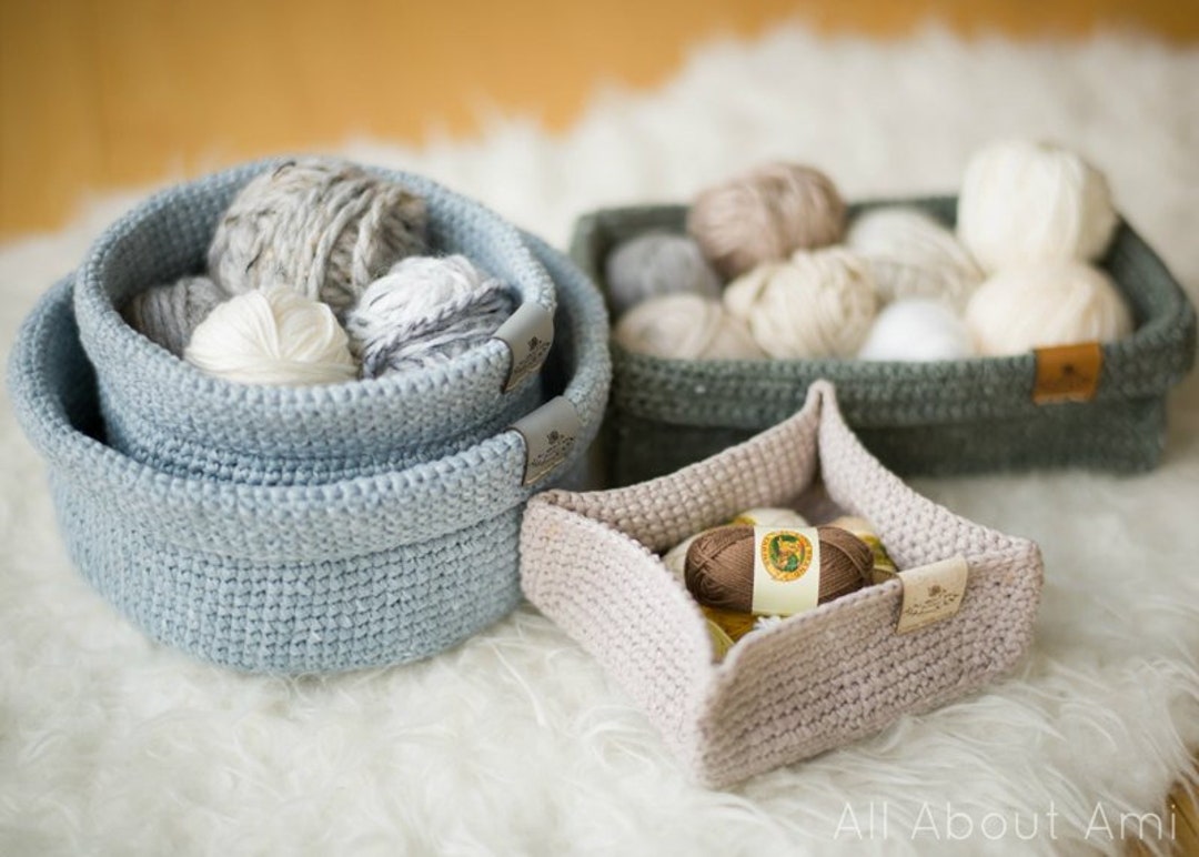 Carry-all Trays Crochet Pattern - Etsy