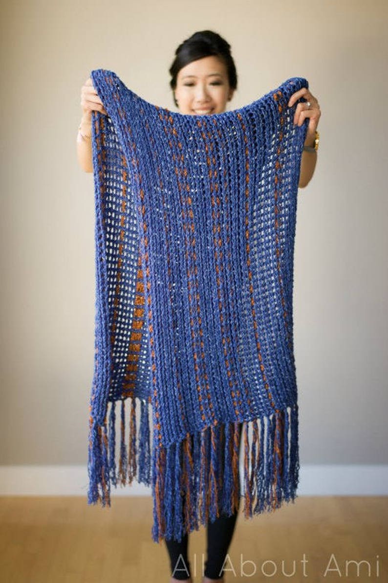 Two-tone Scarf Wrap Crochet Pattern - Etsy
