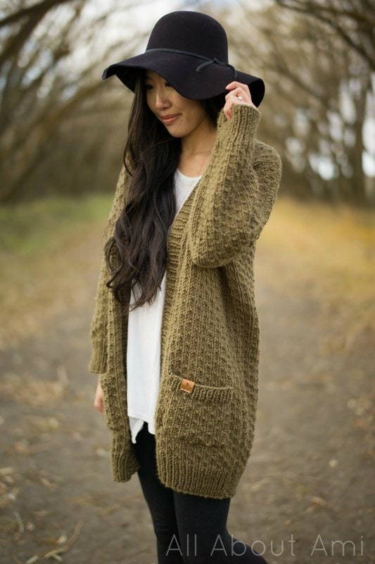 Dotty Cardigan Knit Pattern - Etsy