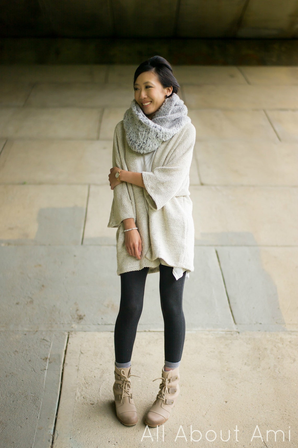 Luxe Faux Fur Cowl Knit Pattern - Etsy