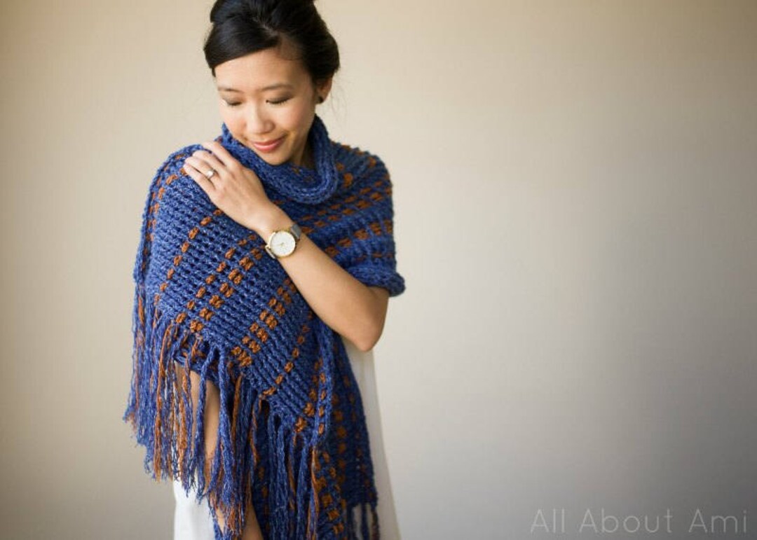 Two-tone Scarf Wrap Crochet Pattern - Etsy
