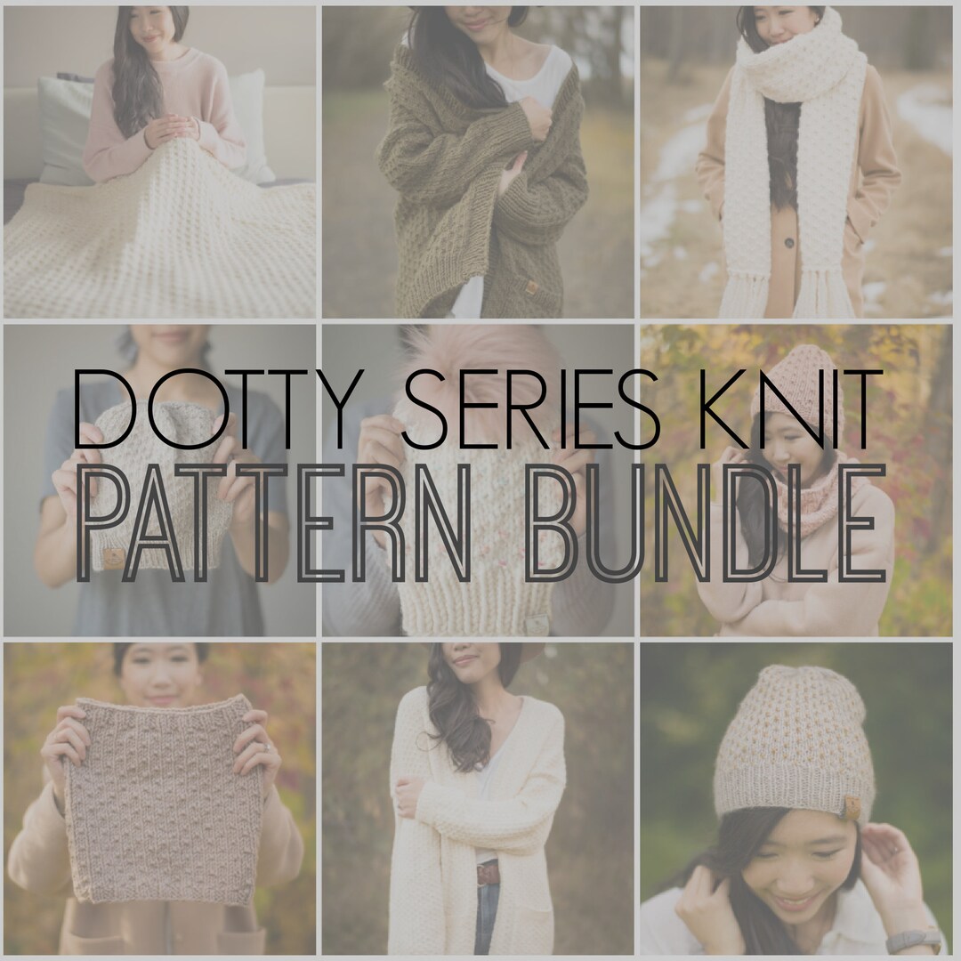 Dotty Series Knit Pattern Bundle - Etsy