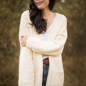 Light Dotty Cardigan Knit Pattern - Etsy Canada