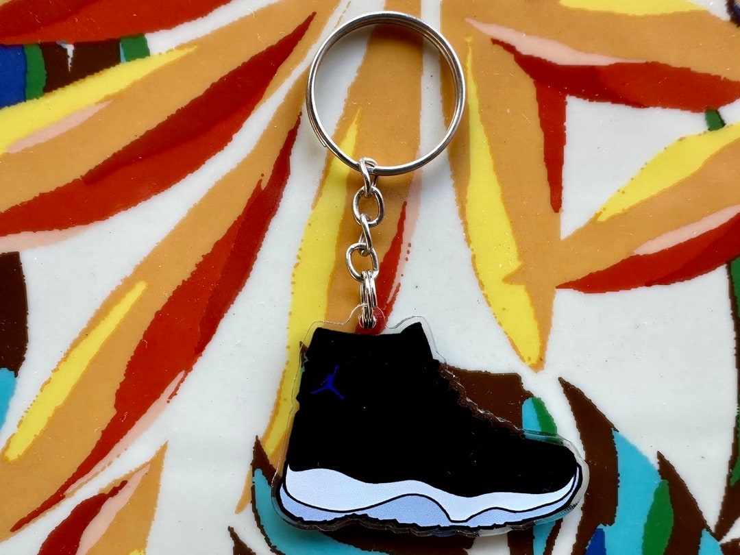 Air Jordan XI Space Jam Keychain Charm Accessory - Etsy