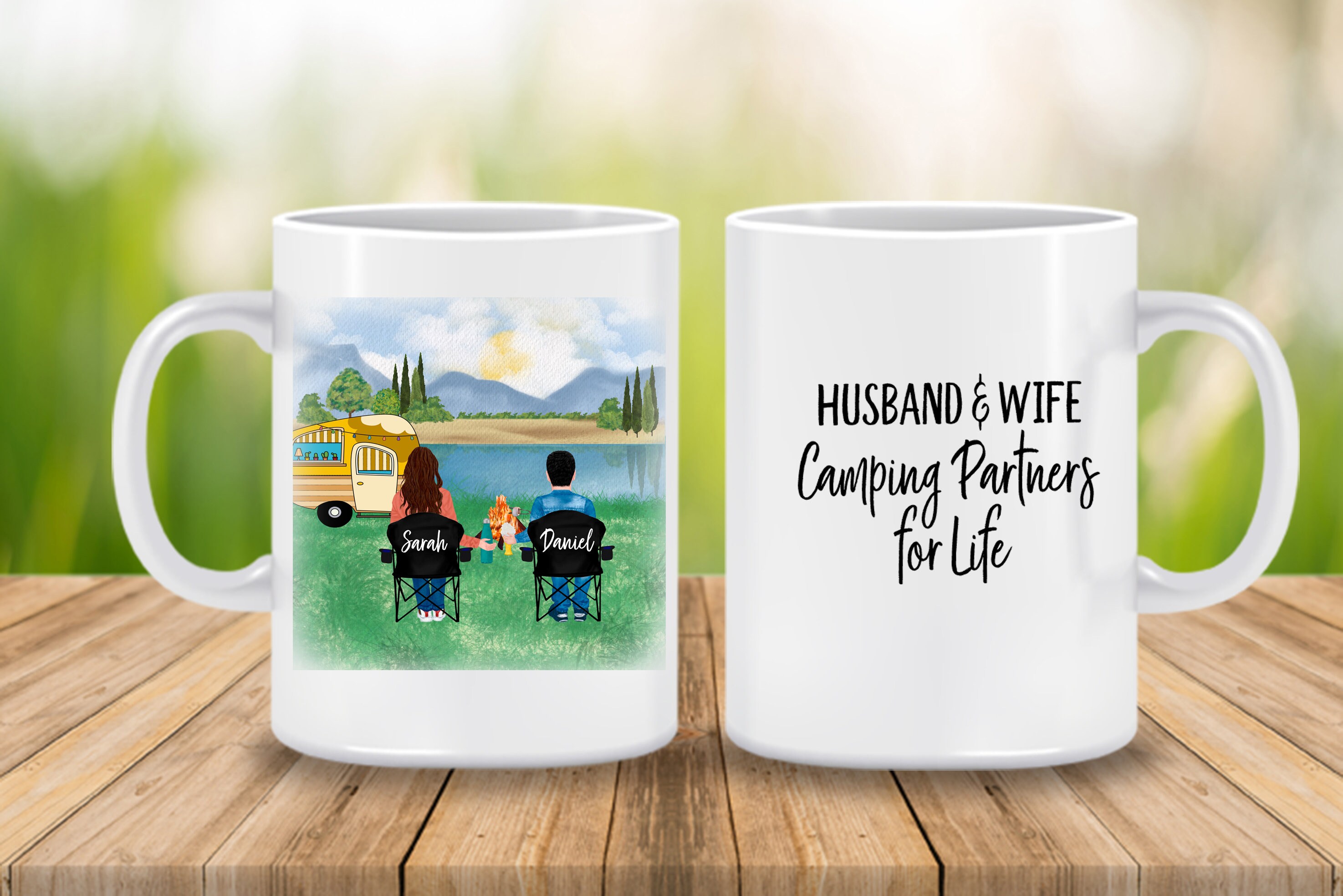 Personalized Camping Partners mug - Etsy.de