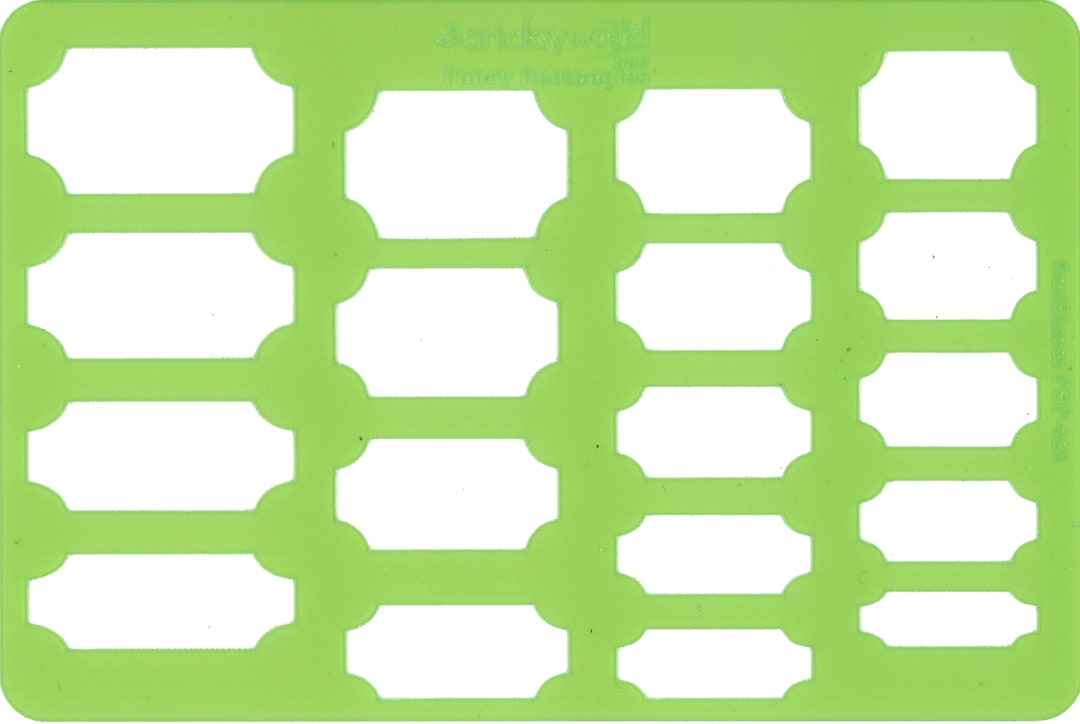 Flexishape Fancy Rectangles Template - Etsy