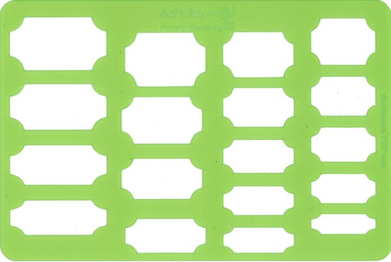 Flexishape Fancy Rectangles Template | Etsy