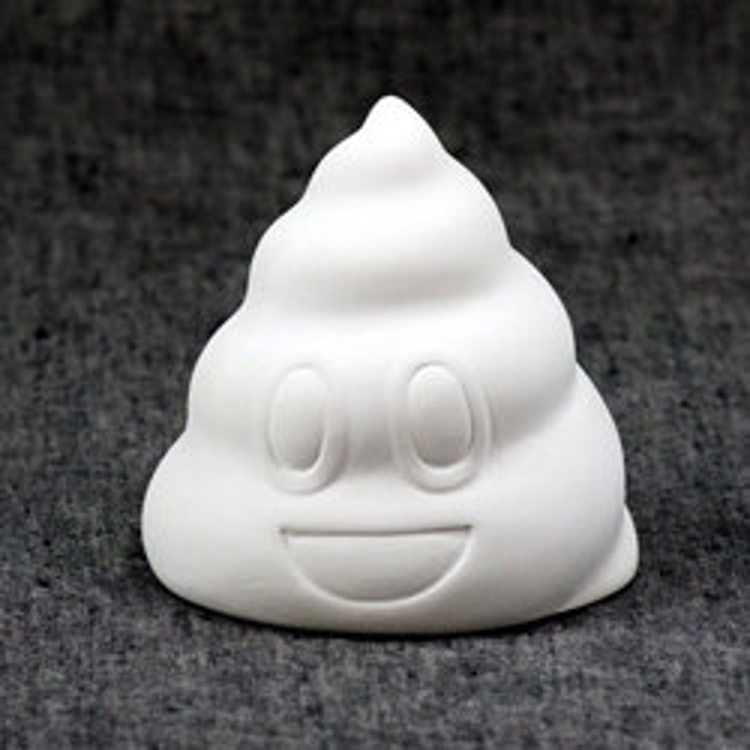 Bisque Poop Emoji Bank (unpainted, Ready for Glaze) - Etsy