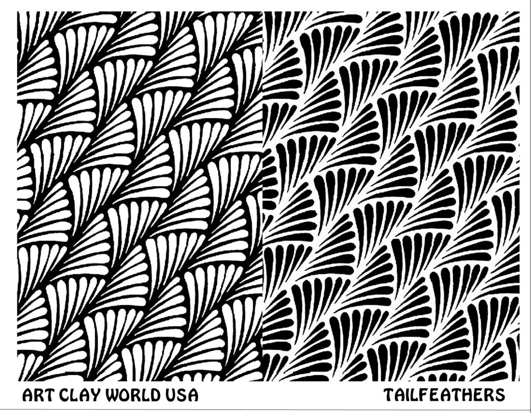 Low Relief Texture Tailfeathers - Etsy