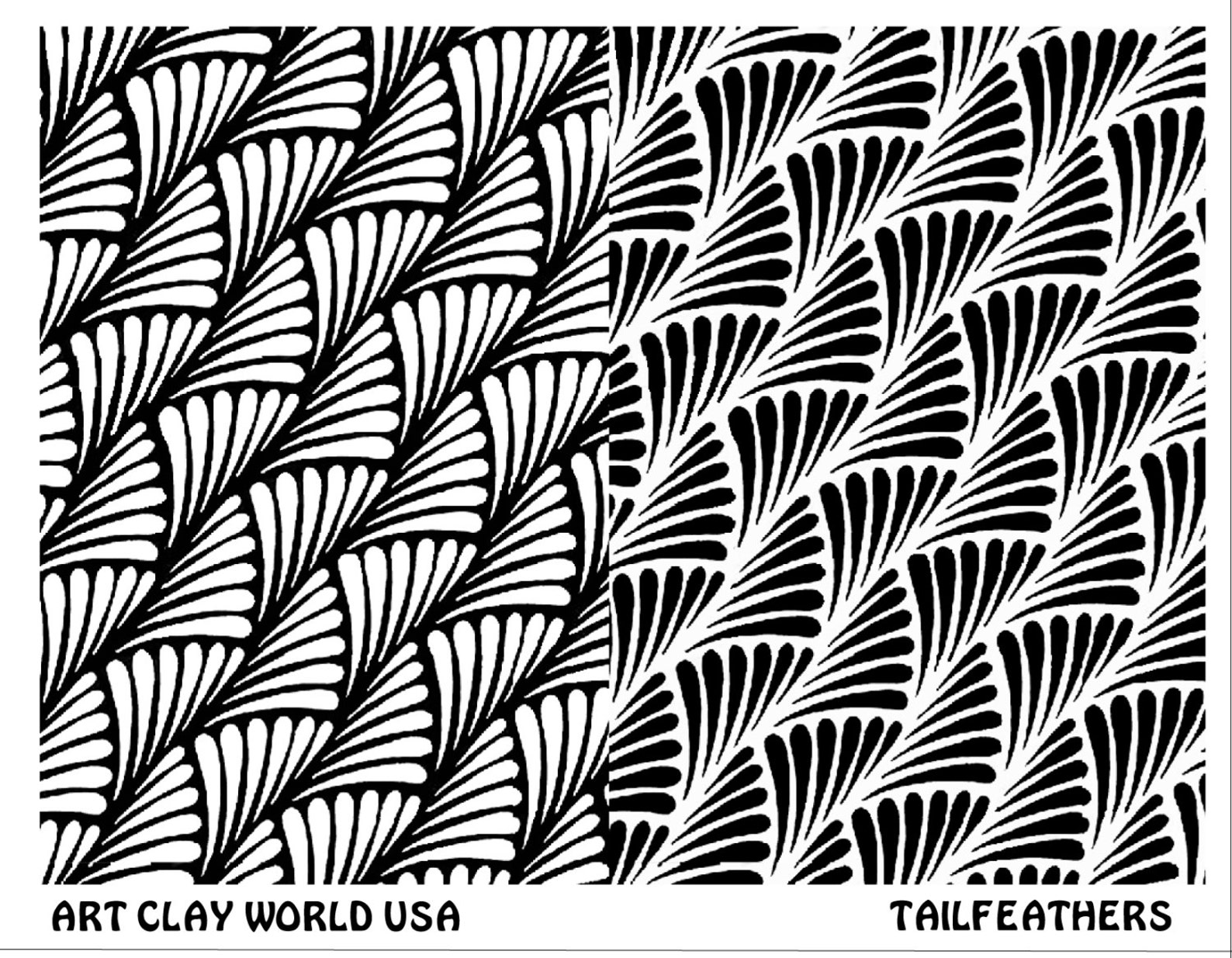 Low Relief Texture Tailfeathers - Etsy