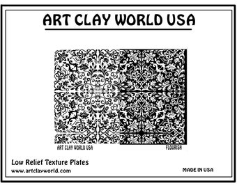 Low Relief Texture Rolling Flowers - Etsy