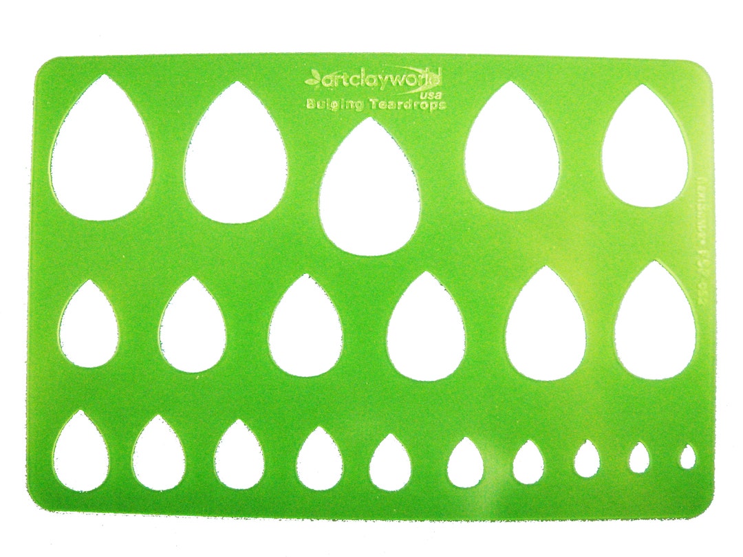 Flexishape Bulging Teardrops Template - Etsy