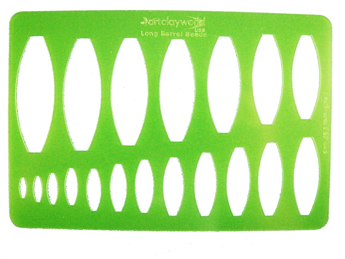 Flexishape Long Barrel Beads Template - Etsy