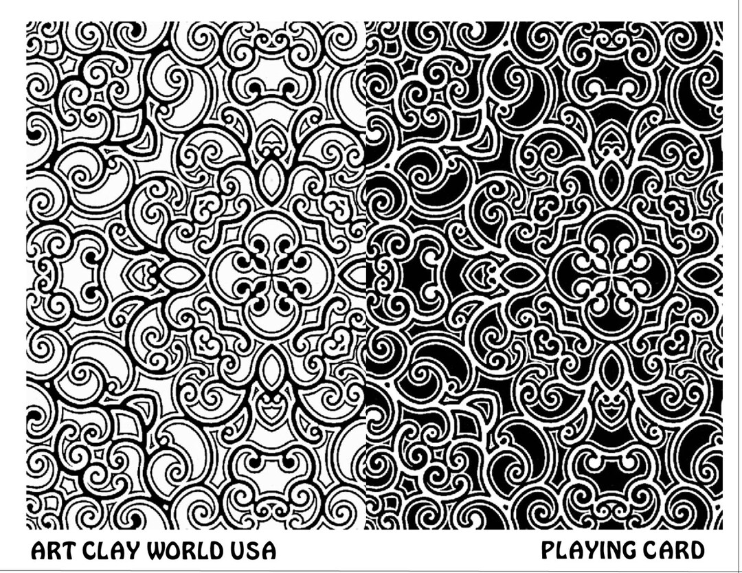 Low Relief Texture Playing Card - Etsy