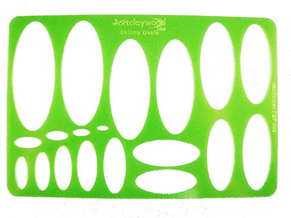 Flexishape Skinny Ovals Template - Etsy