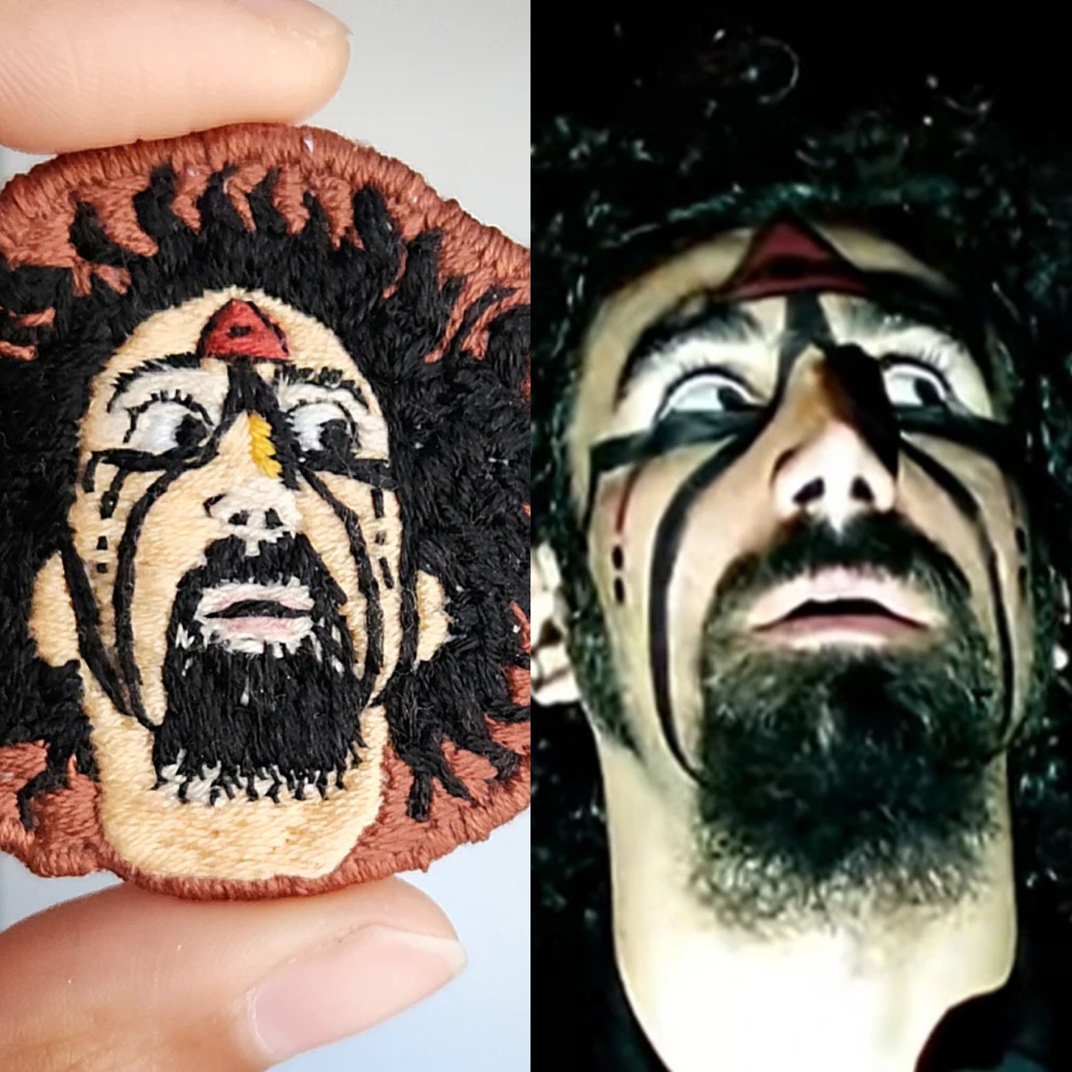 CUSTOM Hand Embroidered Patch, Made to Order Personal Handmade Portrait ...