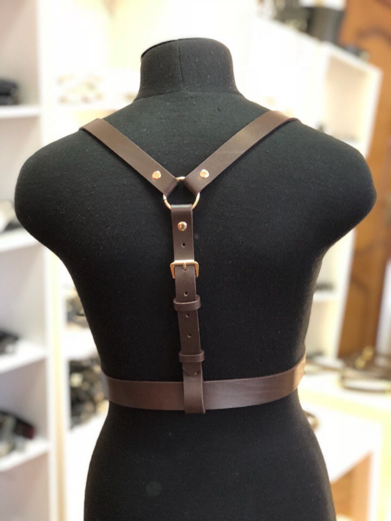 Harness Leather Harness Women Leather Harness Leather Body Etsy
