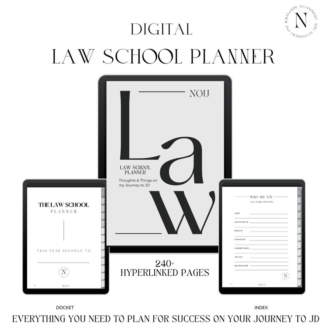 Law School Planner | Digital | Digital Law Student Planner | Digital ...