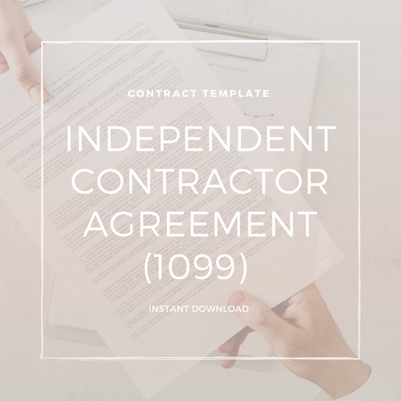 1099 Contract Employee Template | Employee Agreement | Employee ...