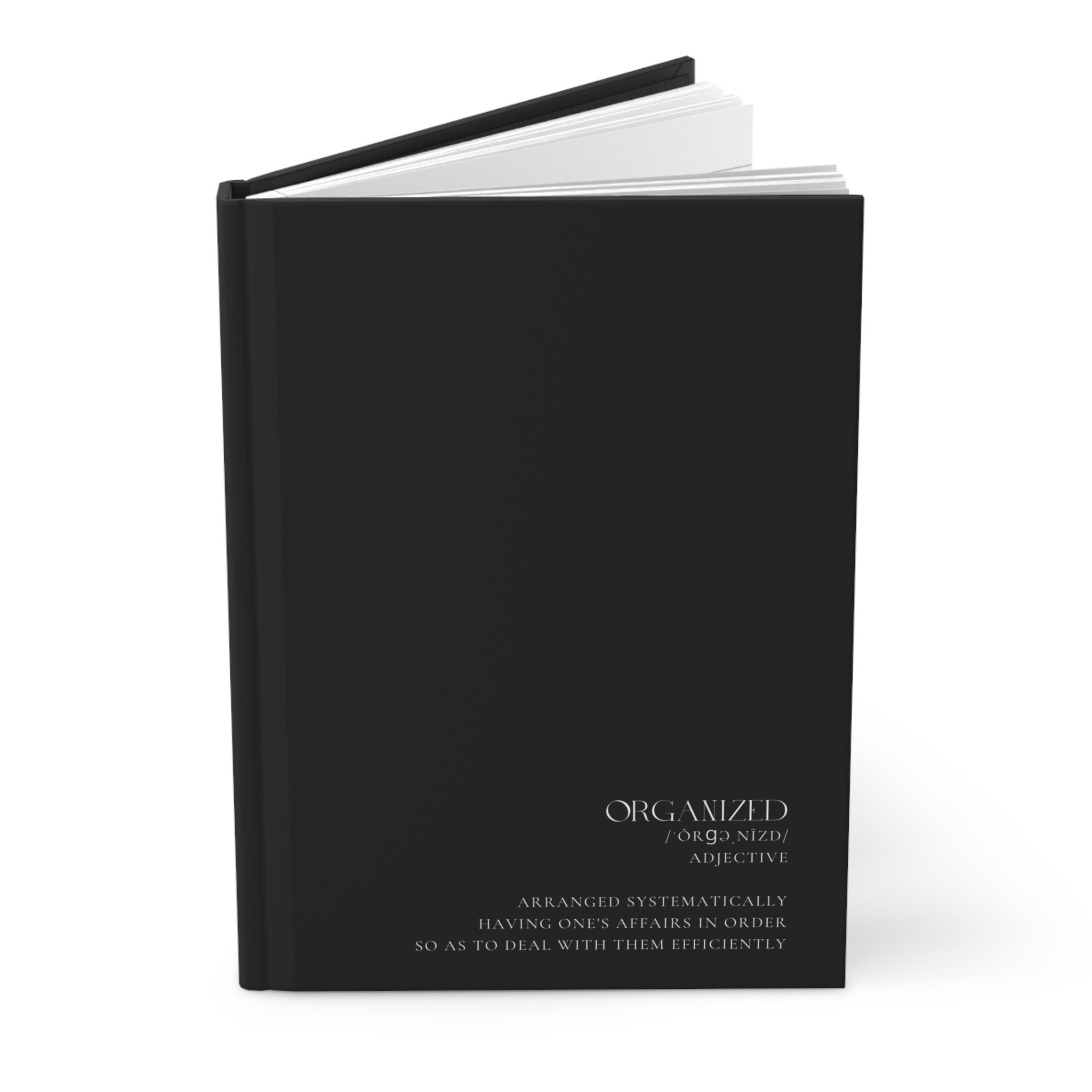 ORGANIZED Definition Journal Matte - Black - Etsy